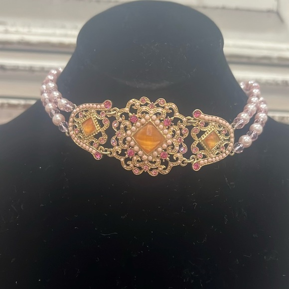 Jewelry | Pink Choker Necklace | Poshmark